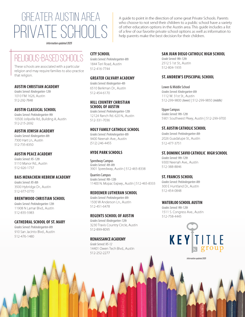 Local Resources - Austin, Round Rock, Leander, TX | Key Title Group